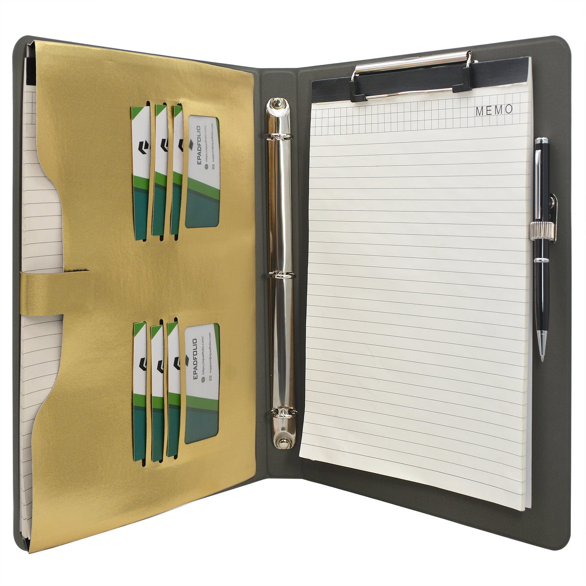 Binder Padfolio Organizer with Color File Folders, Organizer Portfolio ...